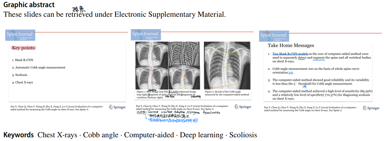 【翻译】Evaluation of a computer‑aided method for measuring the Cobb angle ...