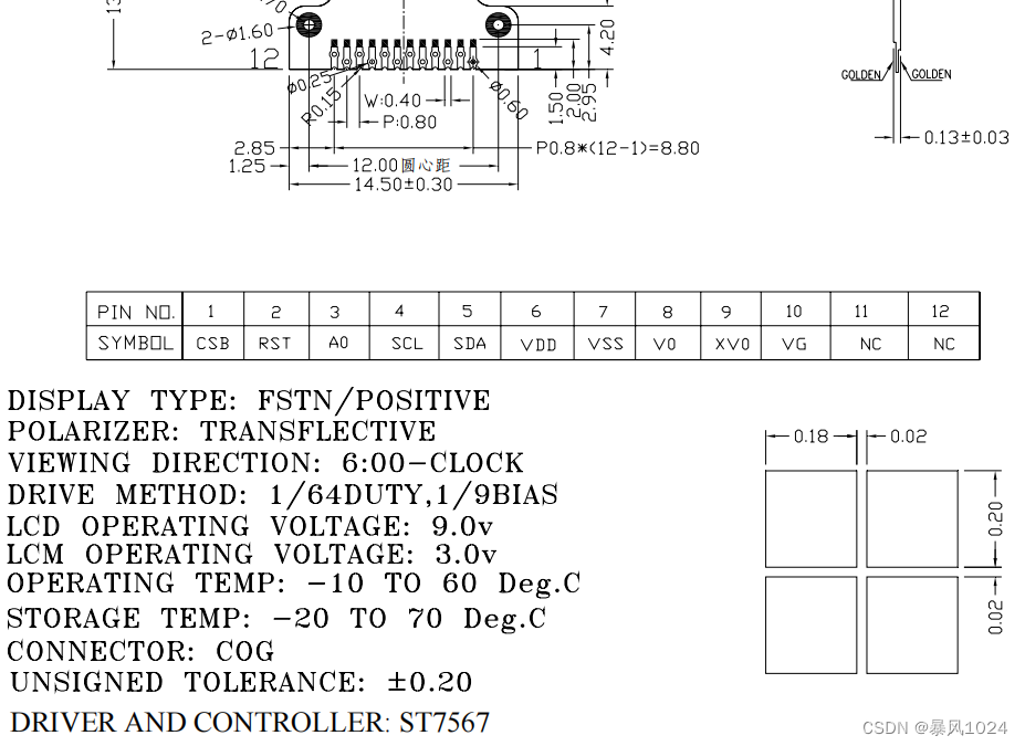 点亮了中行U盾12864屏线 12液晶，附12864详细手册_oled12864数据参考手册csdn_暴风1024的博客-CSDN博客