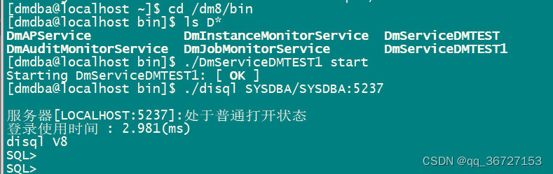 达梦数据库：安装并创建实例（linux） 实际操作linux新建达梦数据库实例 Csdn博客