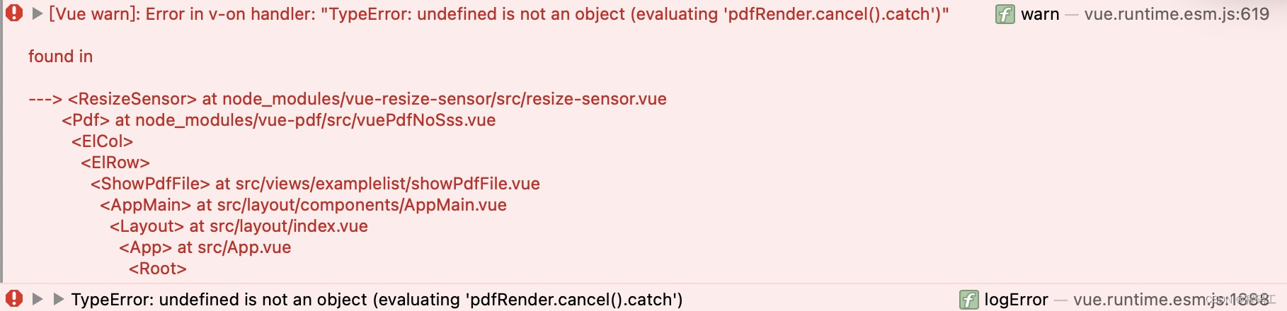 Vue-pdf报错pdfRender.cancel().catch-CSDN博客