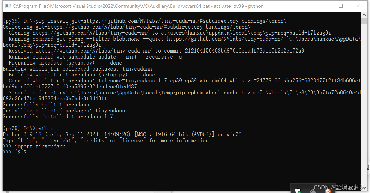 win10+tiny-cuda-nn踩坑记录_windows tiny-cuda-nn-CSDN博客