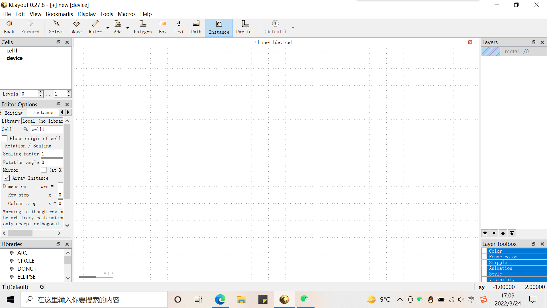 Klayout入门（3）单元层次结构_klayout快捷键-CSDN博客