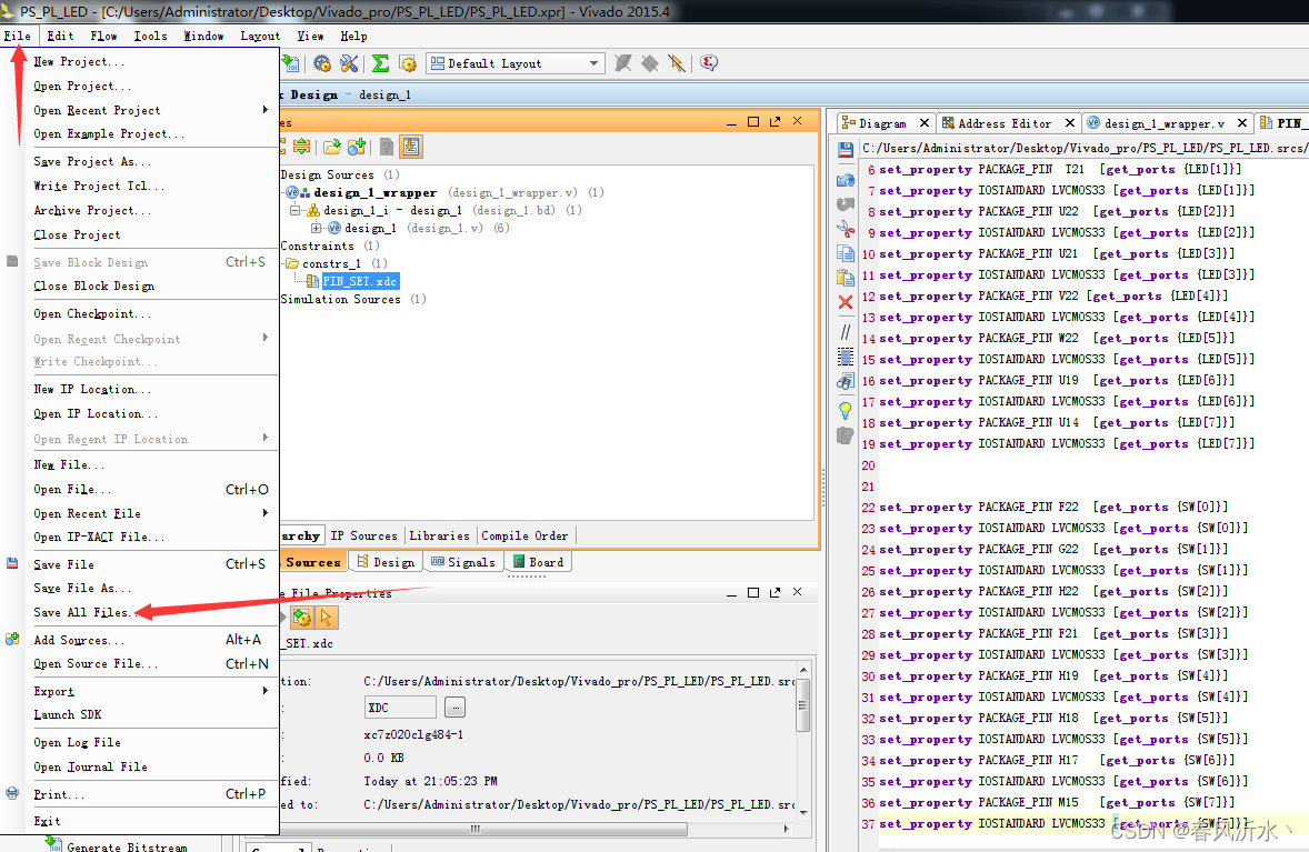 Vivado新建PL端与PS端工程_vivado模块电路图怎么看是ps端开发还是pl端开发-CSDN博客