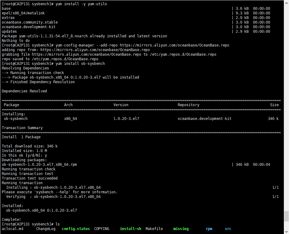 Sysbench对OceanBase开源版3.1.3数据库的OLTP性能测试_sysbench压测oceanbase-CSDN博客