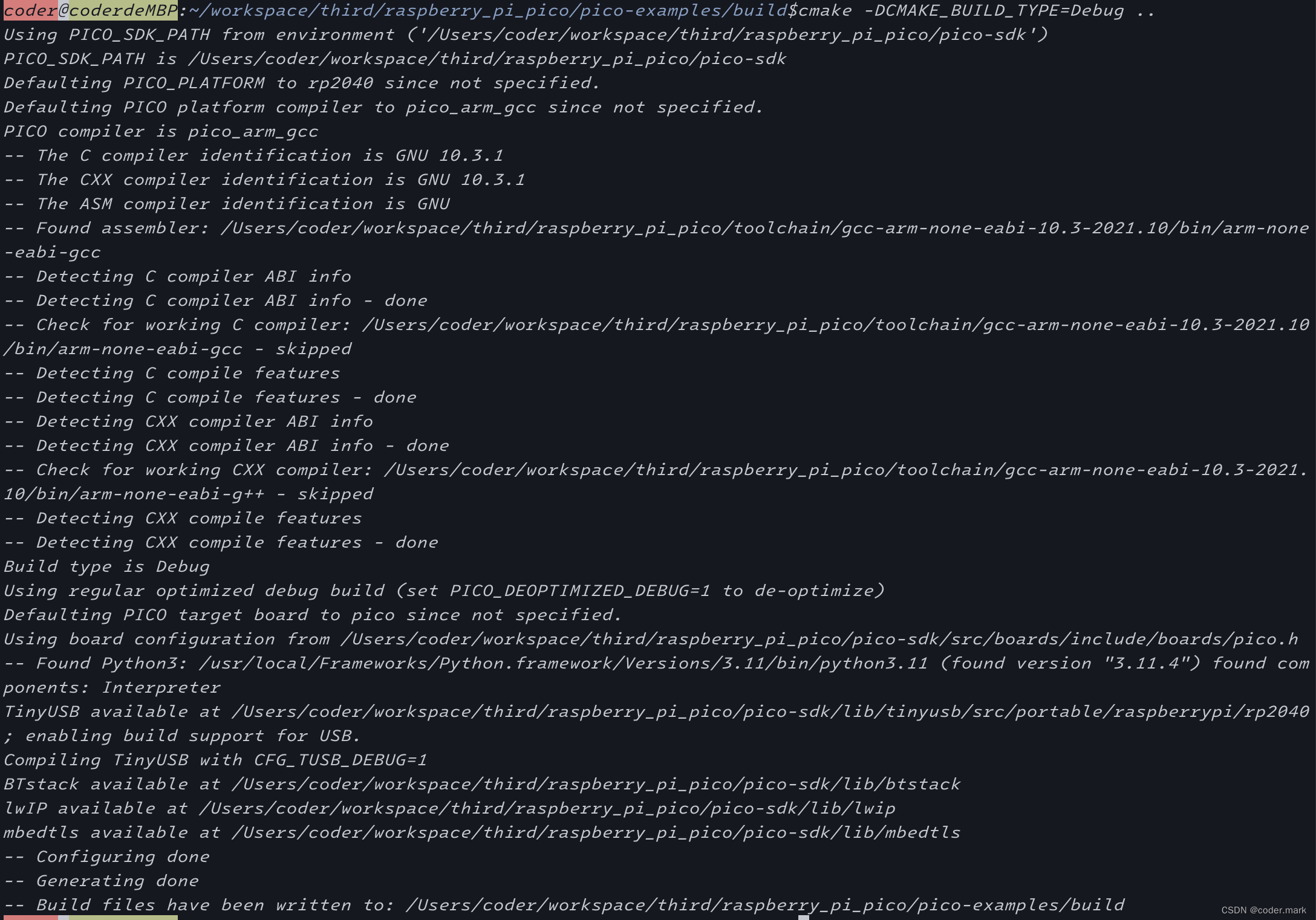 Raspberry-Pi-PICO系列--第十篇 高级篇 Mac系统下使用命令行进行开发调试以及使用Visual Code开发调试_pi pico debug vscode-CSDN博客
