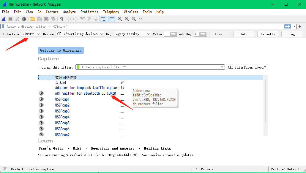 nRF_Sniffer_Wireshark蓝牙抓包环境搭建_nrf sniffer for bluetooth le-CSDN博客