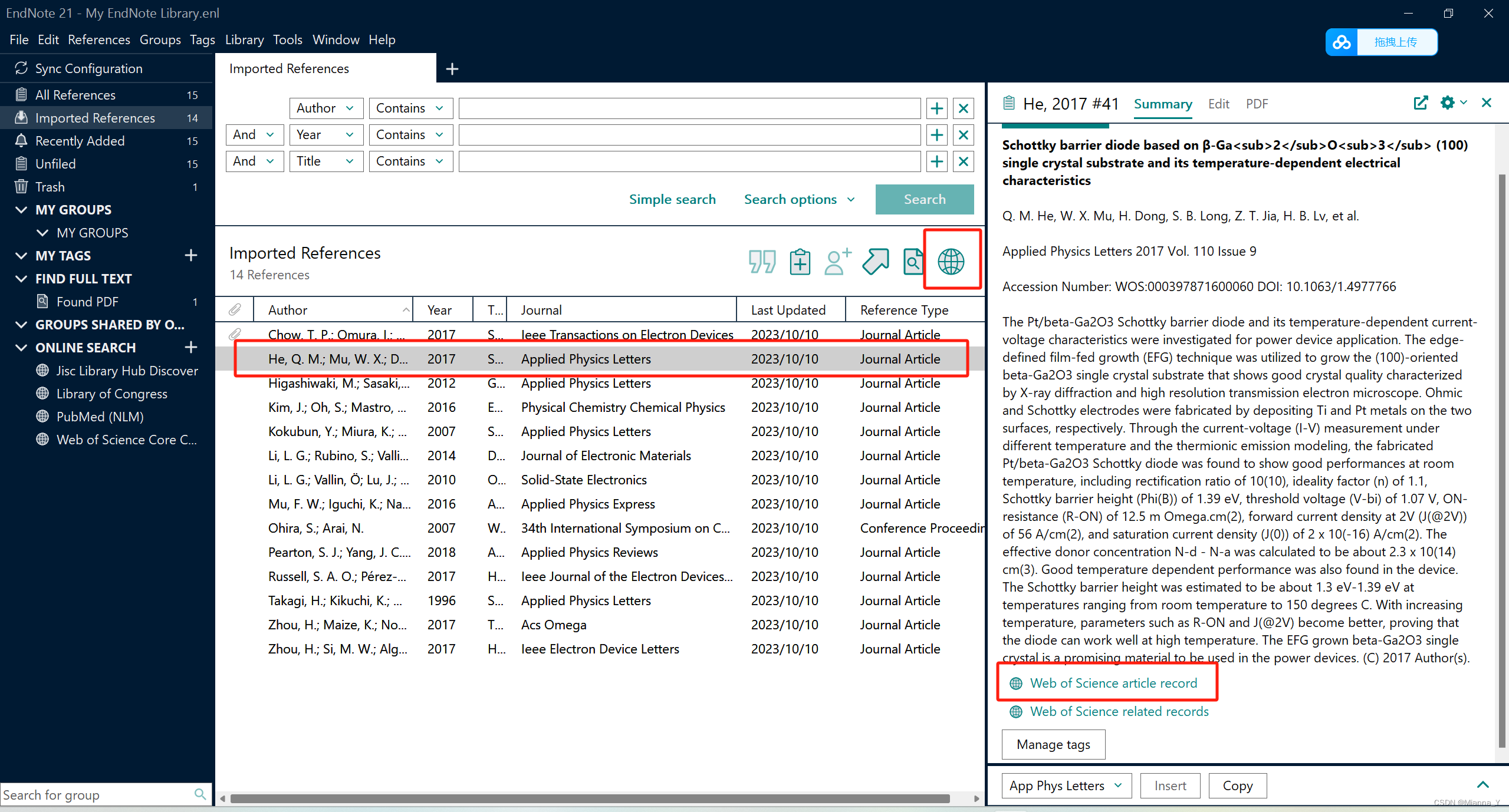 EndNote21学习tips_endnote21怎么导入文献-CSDN博客