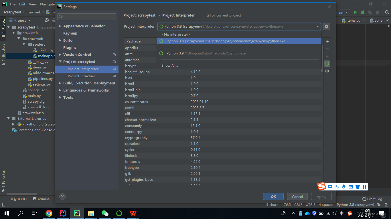 python scrapy basic-CSDN博客