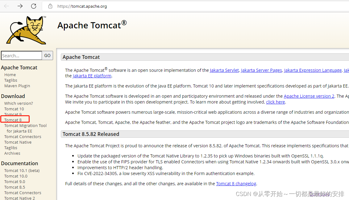 tomcat8下载与环境配置-CSDN博客