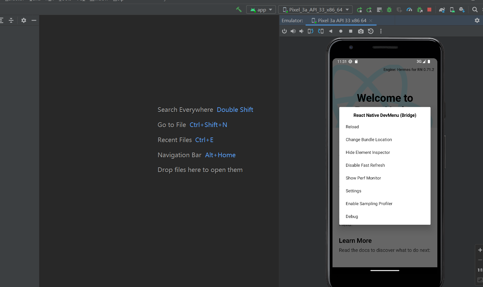 安卓模拟器中调试React Native，按ctrl+m不起作用的问题解决，android emulator ctrl m not working_安卓项目手机投屏到电脑上想要debug的时候 ...