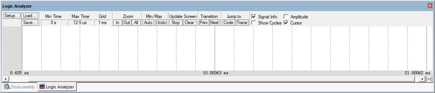 Keil 的 logic analyzer使用方法（无法添加信号解决方法）_cannot add to logic analyzer-CSDN博客