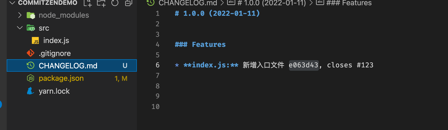 还在用git commit -m 吗？Git 提交规范和自动产生changelog手摸手教程。_git 生成changelog-CSDN博客