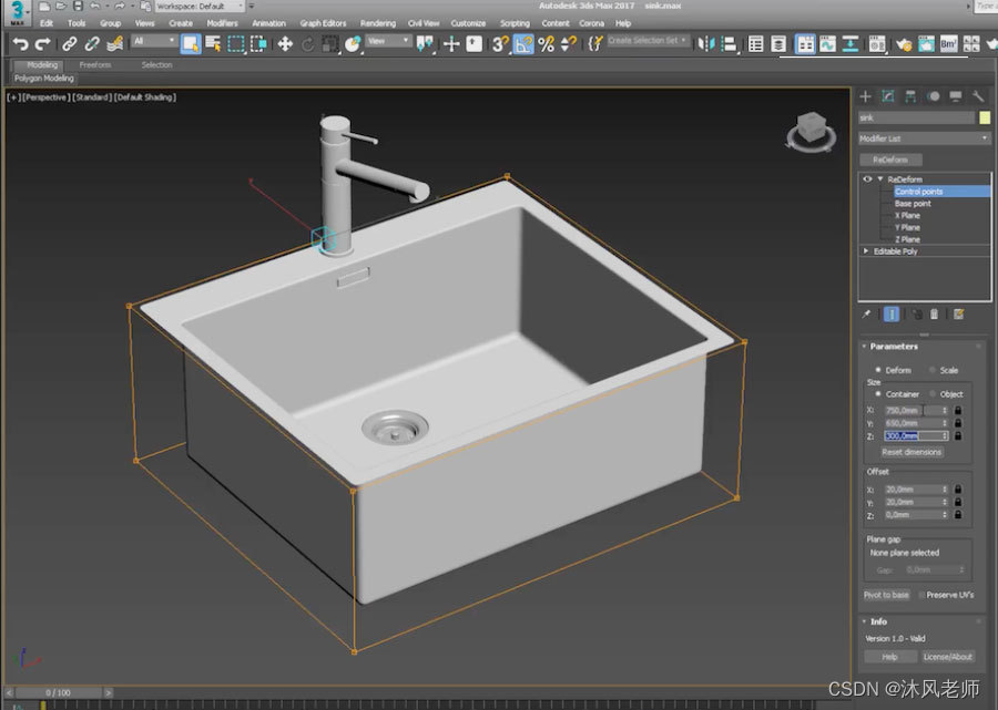 【沐风老师】3dMax重新变形插件ReDeform使用方法详解-CSDN博客