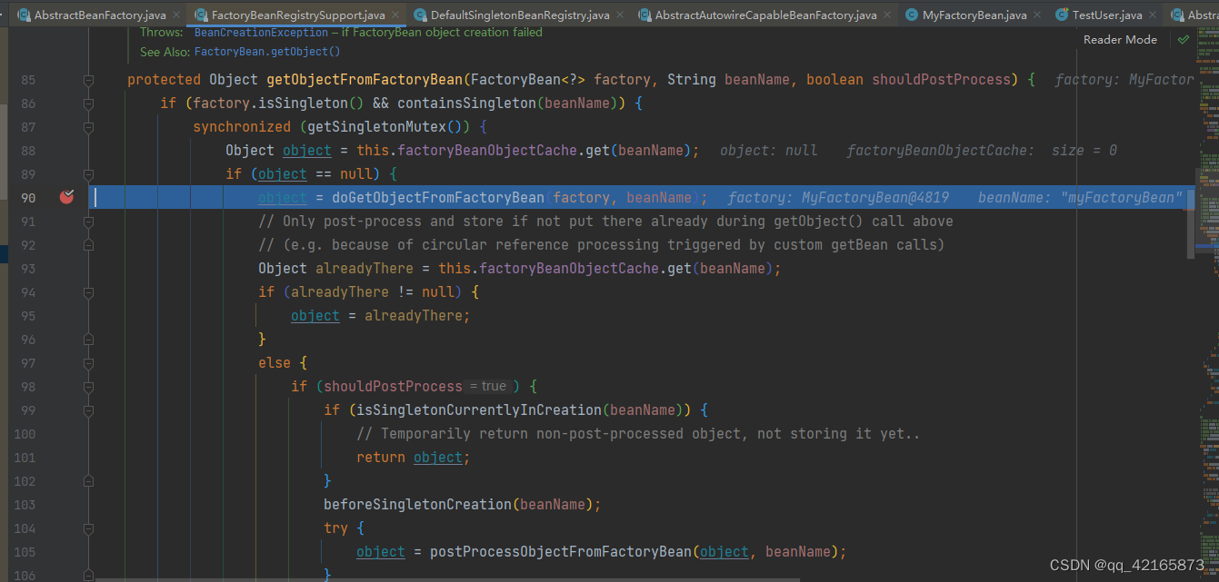 spring使用FactoryBean获取Bean的过程（懒加载）_factorybean懒加载-CSDN博客