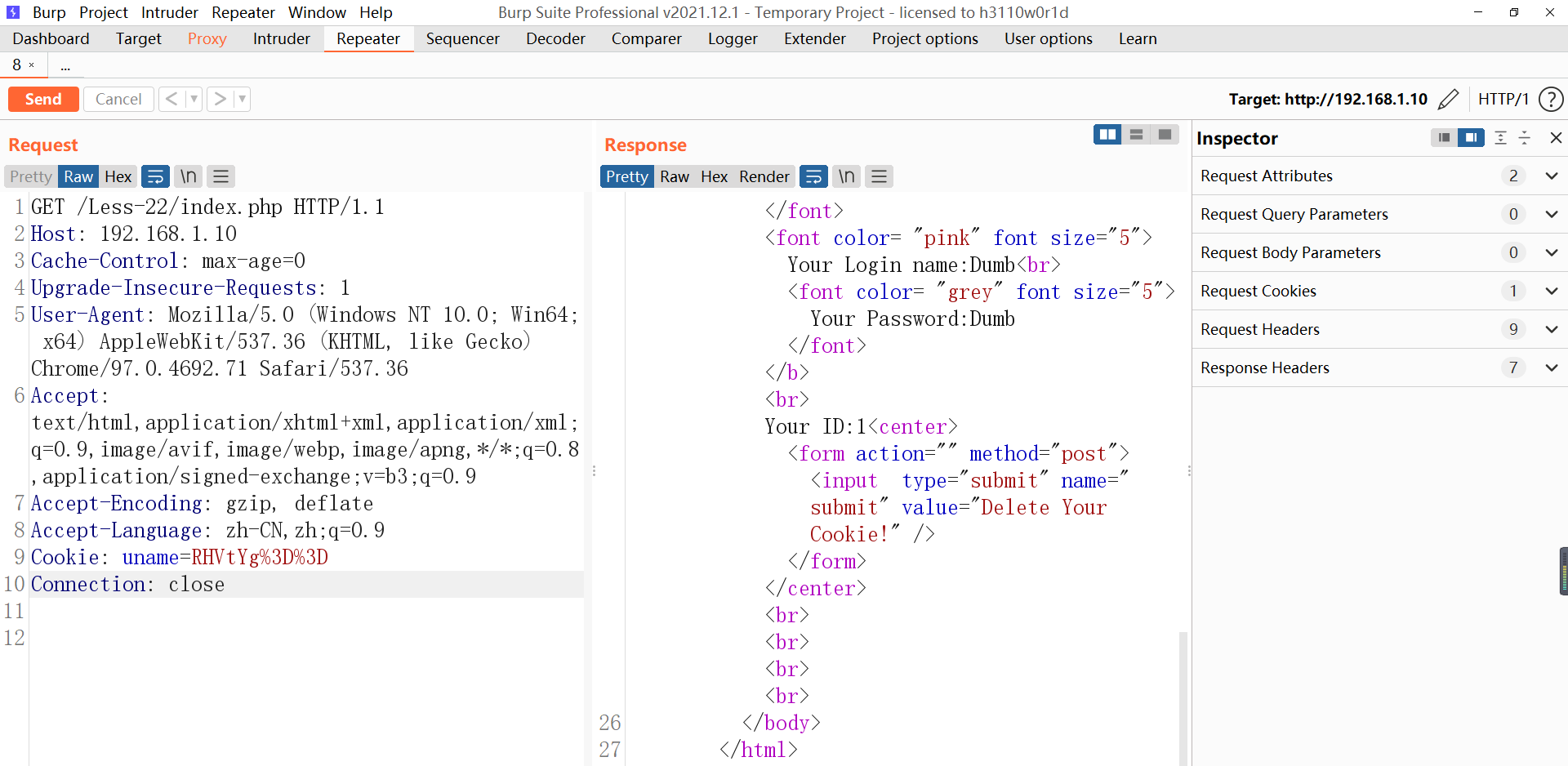 【SQL注入11】base64注入基础及实践（基于BurpSuite工具的Sqli-labs-less22靶机平台）-CSDN博客