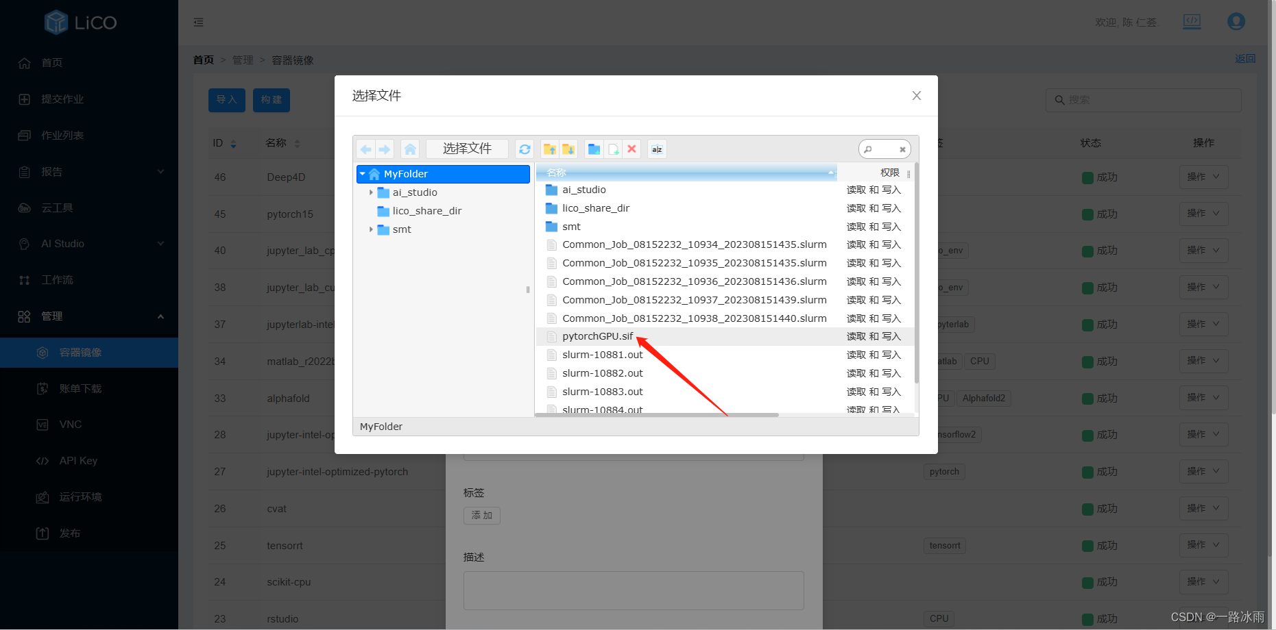 LICO 6.4.0 配置自己代码的运行的docker_如何在lico上运行pytorch程序-CSDN博客