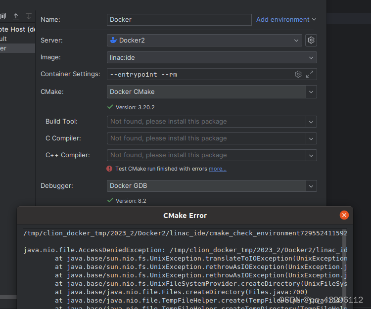 ubuntu clion 使用Docker编译链插件_clion 使用docker 找不到dev-CSDN博客
