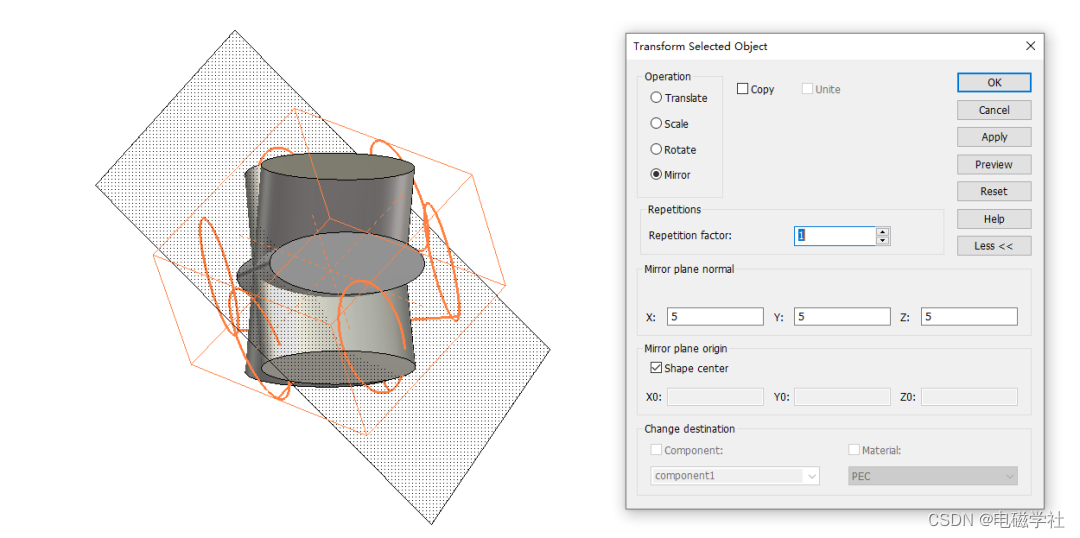 CST仿真指导 | Transform功能介绍与应用_cst transform local coordinate-CSDN博客