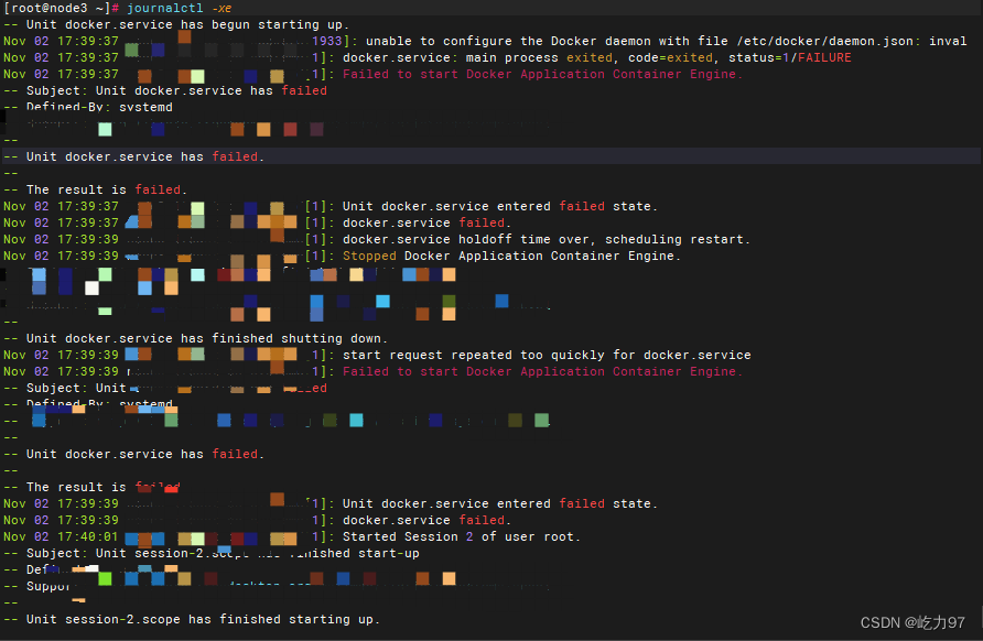Job for docker.service failed because the control process exited with error code.：已解决-CSDN博客