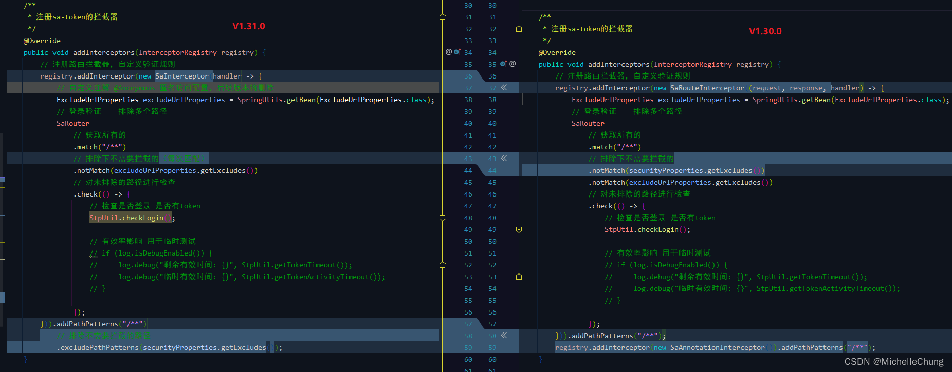 【RuoYi-Vue-Plus】学习笔记 43 - Sa-Token（六）SaInterceptor 拦截器调用流程分析以及对比（Sa-Token 源码）_@saignore-CSDN博客