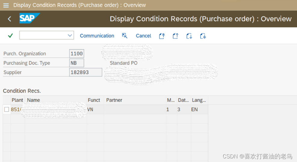 SAP MM 事务代码NACR维护Output Condition Record_sap nacr-CSDN博客