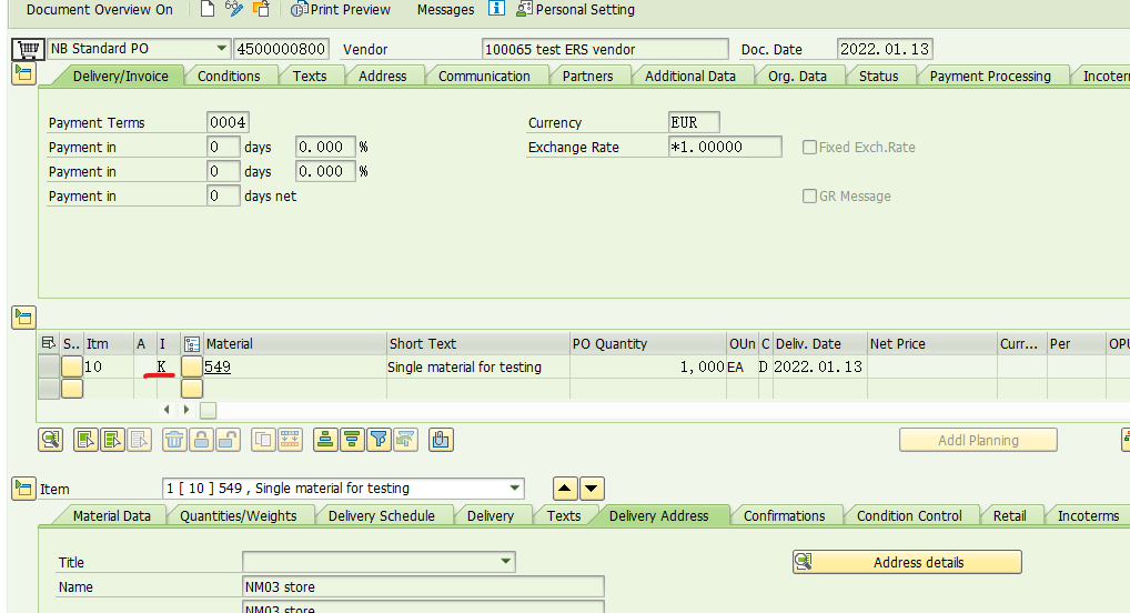 SAP MM 初阶之供应商寄售采购模式下ERS功能的测试_sap ers 执行条件-CSDN博客