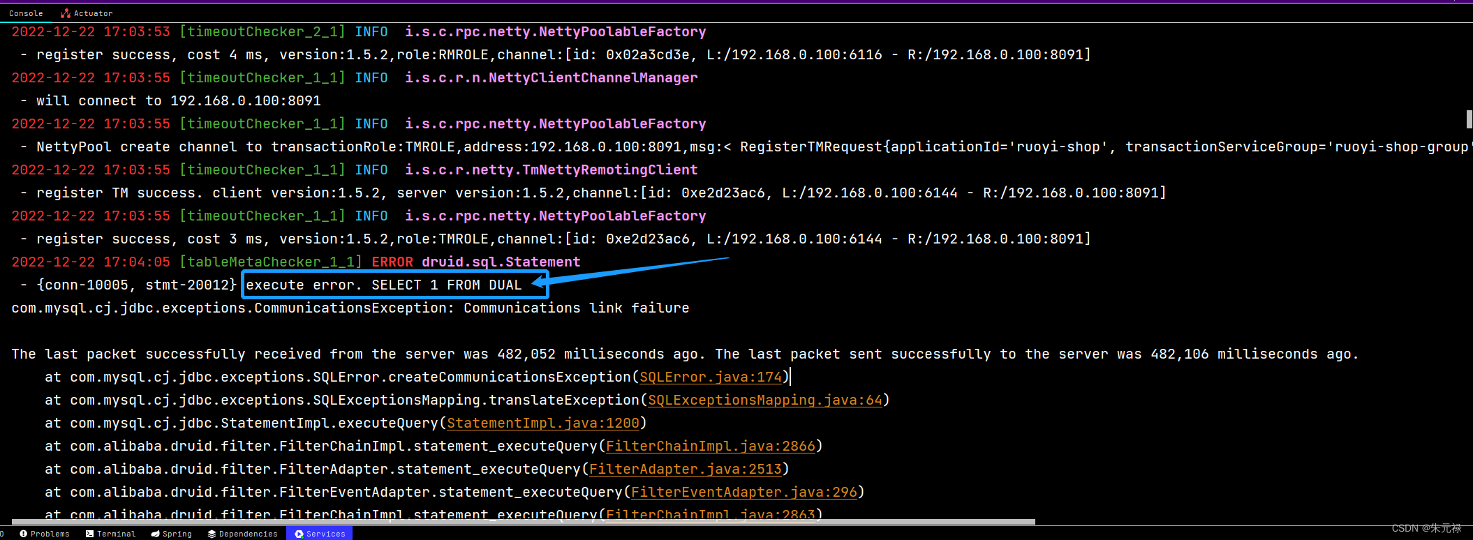 Springcloud 微服务工作笔记：validationquery Select 1 From Dual Csdn博客 