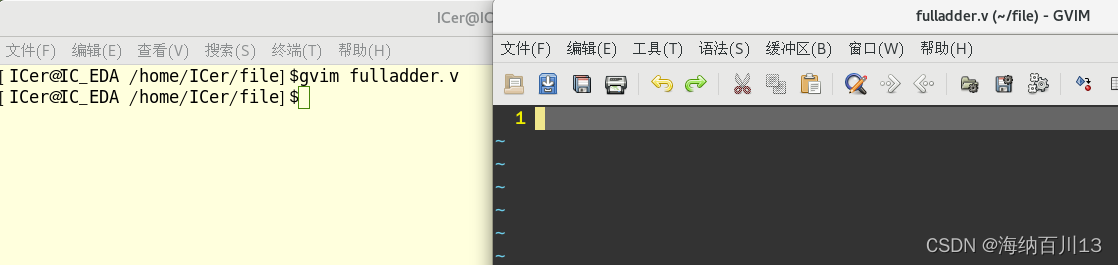 IC学习笔记19——Gvim的简易操作_gvim列输入-CSDN博客