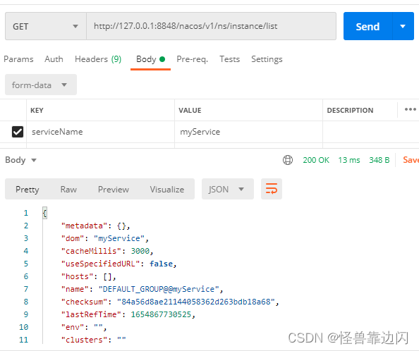 Windows环境下nacos单机模式部署以及openapi和sdk的简单使用 Nacos Openapi Csdn博客