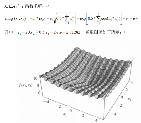 利用遗传算法求解Ackley函数_用遗传算法编程实现ackley函数优化问题-CSDN博客