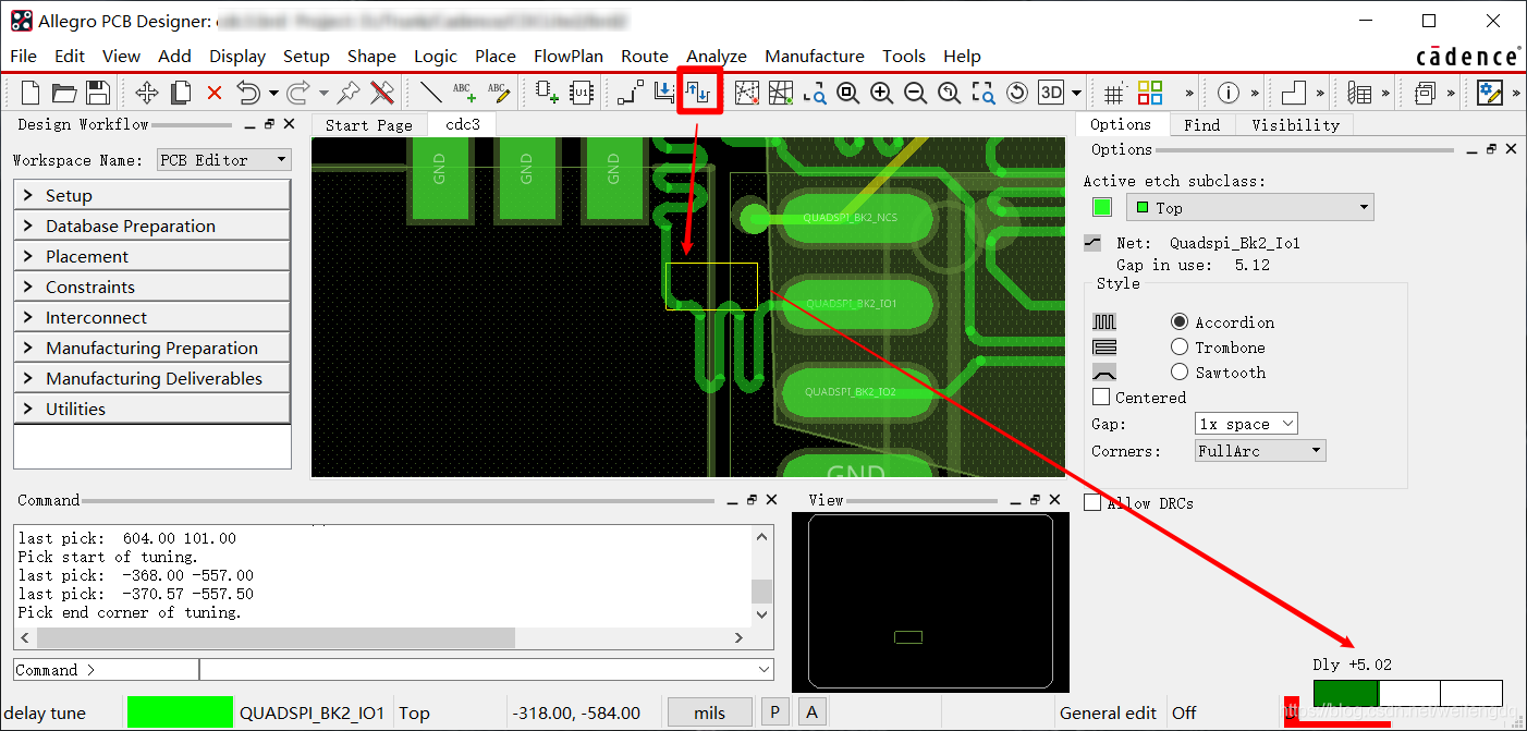 Allegro走等长线设置_total etch length-CSDN博客