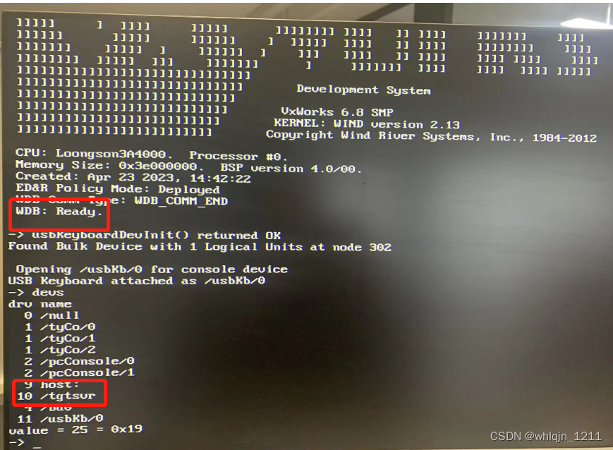 龙芯3A4000平台VxWorks6.8报WDB：Agent configuration fail错误解决方法_vxworks wdb无法连接 ...