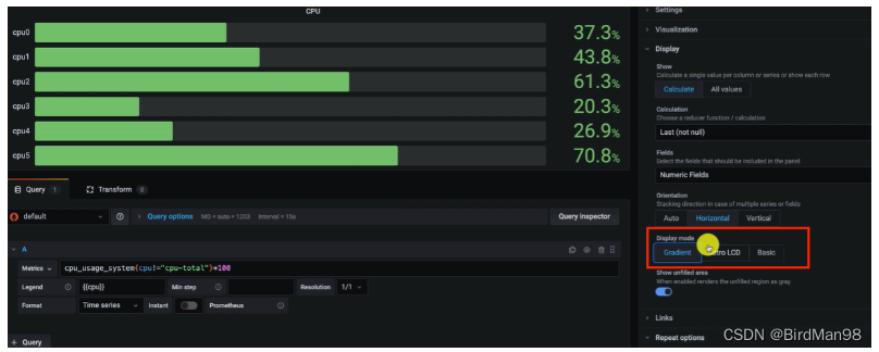 【Grafana】【八】可视化之Stat、Gauge和Bar Gauge_grafana bar gauge按值排序-CSDN博客