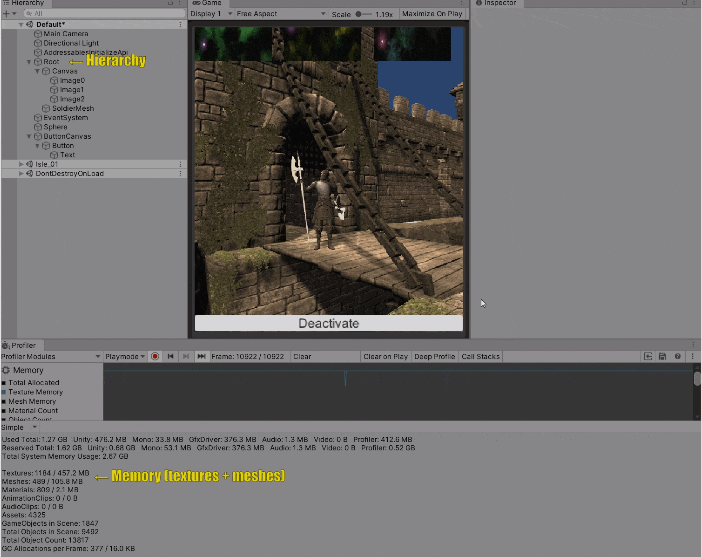 [Unity workflows] Unity：如何在 Disabled 的游戏对象上节省内存_unity disable-CSDN博客