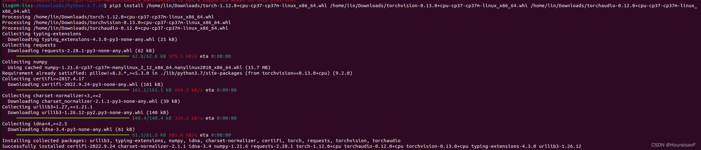【经验总结】linux安装torch解决无法连接网络问题 Linux怎么安装torch1 12 0 Csdn博客