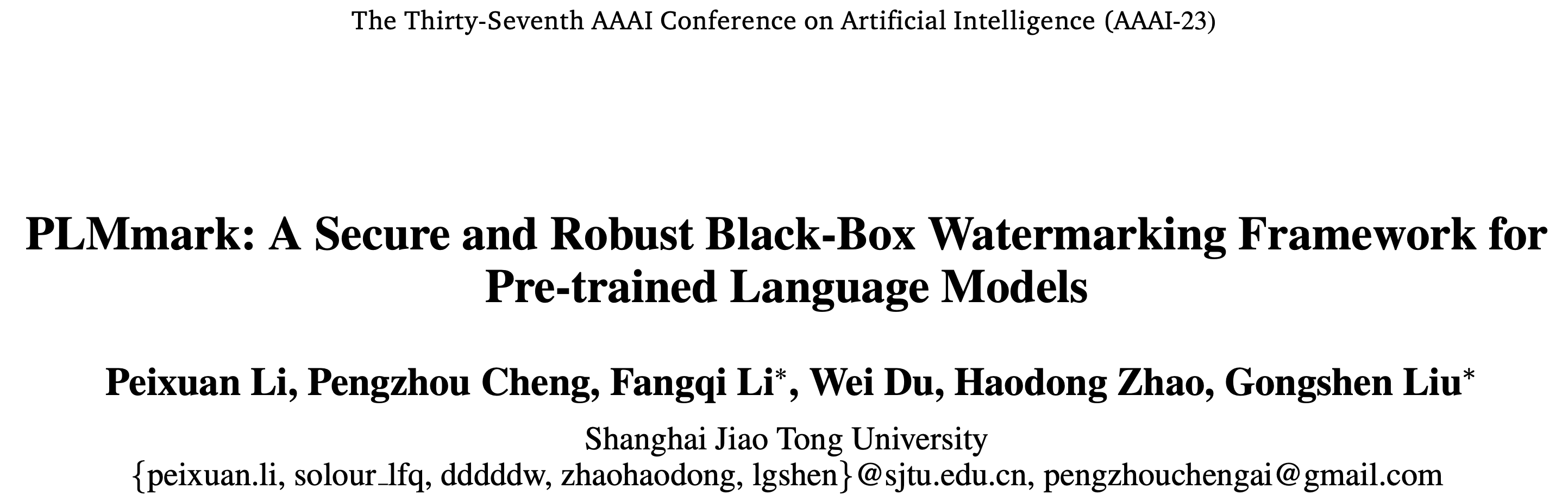 论文研读｜PLMmark: A Secure and Robust Black-Box Watermarking Framework for Pre-trained Language ...