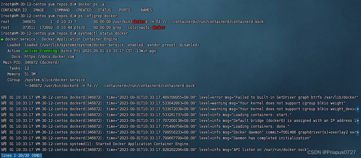 【从零搭建微服务服务器】CentOS8.2 安装 Docker_centos8.2 安装docker-CSDN博客