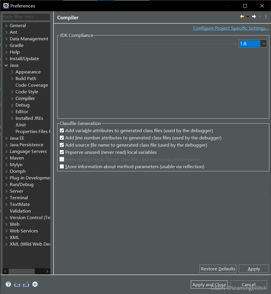 eclipse入手之后的基本设置（代码提示、文件编码格式、设置本地JDK、深色模式、汉化）_eclipse配置jdk和编码格式_learningbilibili的博客-CSDN博客