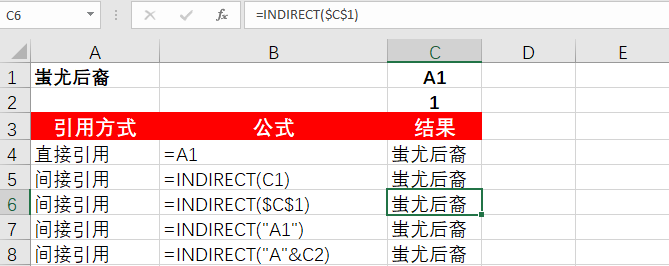 Excel 函数 Indirect 使用详解_indirect函数的参数-CSDN博客
