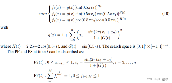 CEC2018：动态多目标测试函数DF10~DF14的PS及PF_df测试函数-CSDN博客