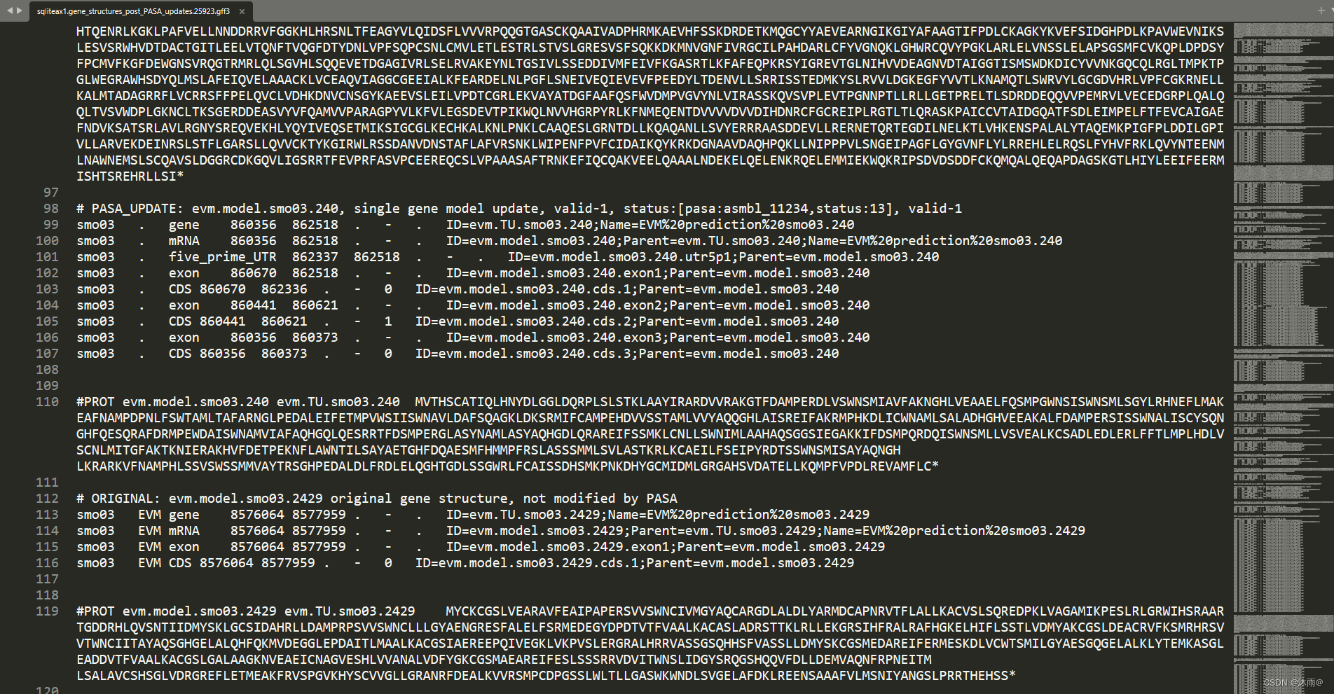 生信人填坑记~pasa注释结果提取常用gff，lens等文件-基因组注释后续_gff如何生成lens文件-CSDN博客