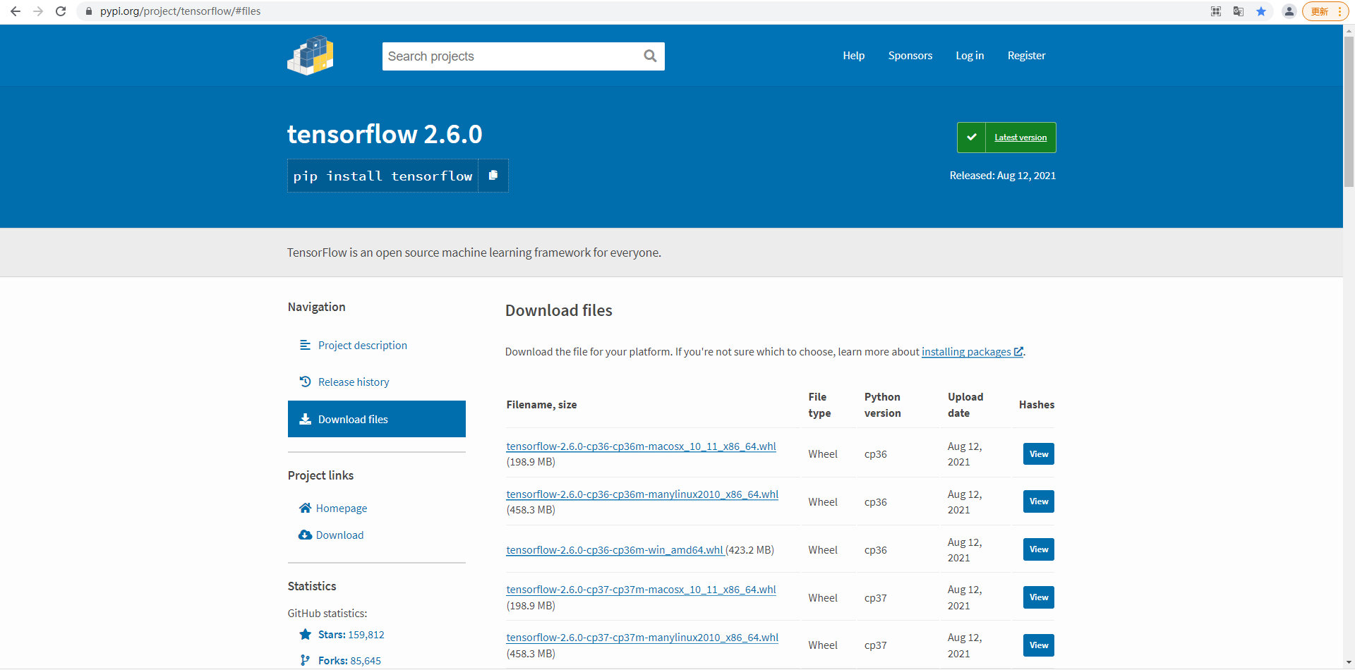tensorflow安装或升级的快速姿势_如何更新tensorflow-intel-CSDN博客