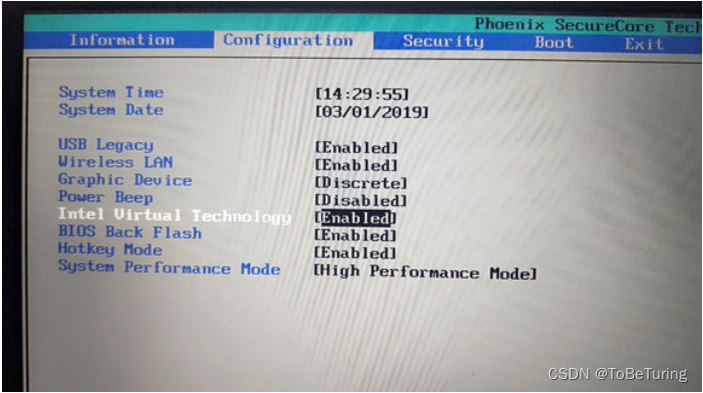 BIOS中VT虚拟技术已经开启，但任务管理器中仍显示虚拟化已禁用_bios开启了虚拟化 但是任务资源管理器还是显示虚拟化已禁用-CSDN博客