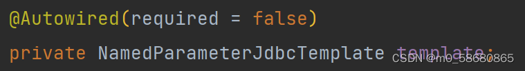 Could Not Autowire No Beans Of “namedparameterjdbctemplate‘ Type Found Could Not Autowire No