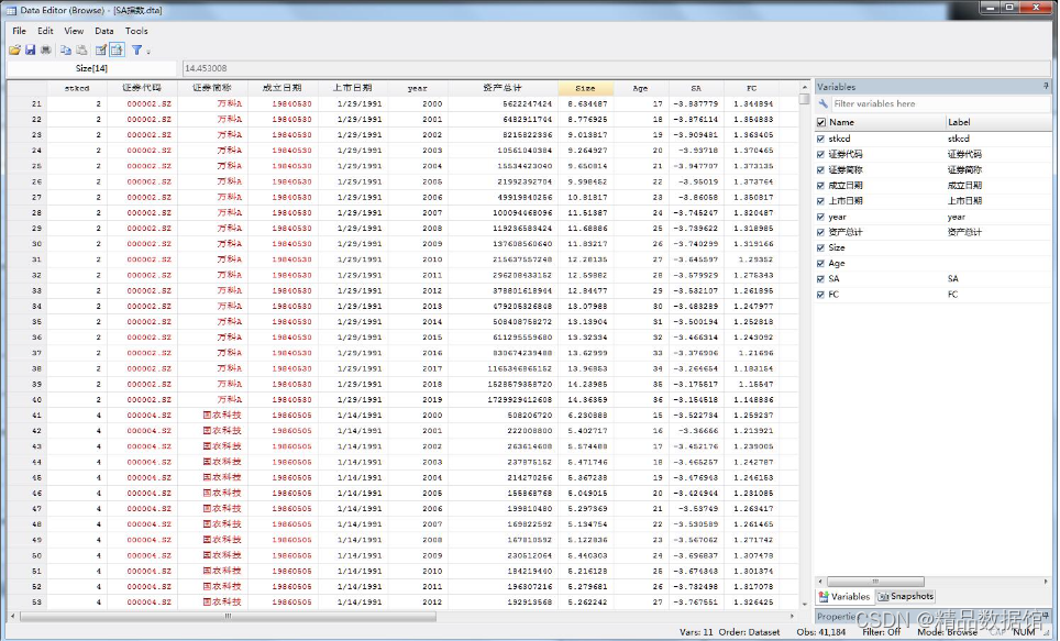 2000-2018年融资约束SA指数计算命令和数据_sa指数相关性分析是不是要取绝对值-CSDN博客