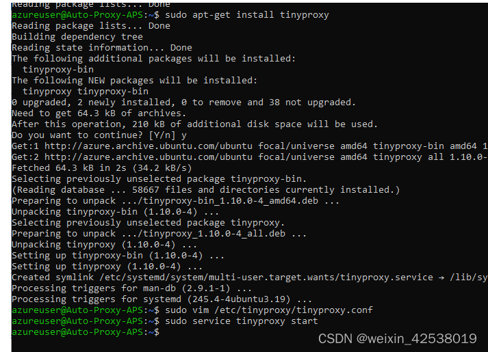 使用Tinyproxy在Azure搭建代理_azure tinyproxy-CSDN博客