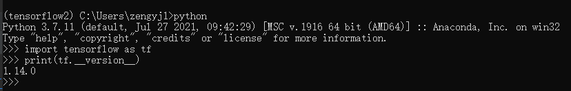 【python】本地配置tensorflow环境（Anaconda+python3.7+tensorflow1.14.0+numpy1.16.0）_代码是基于anaconda环境的 ...