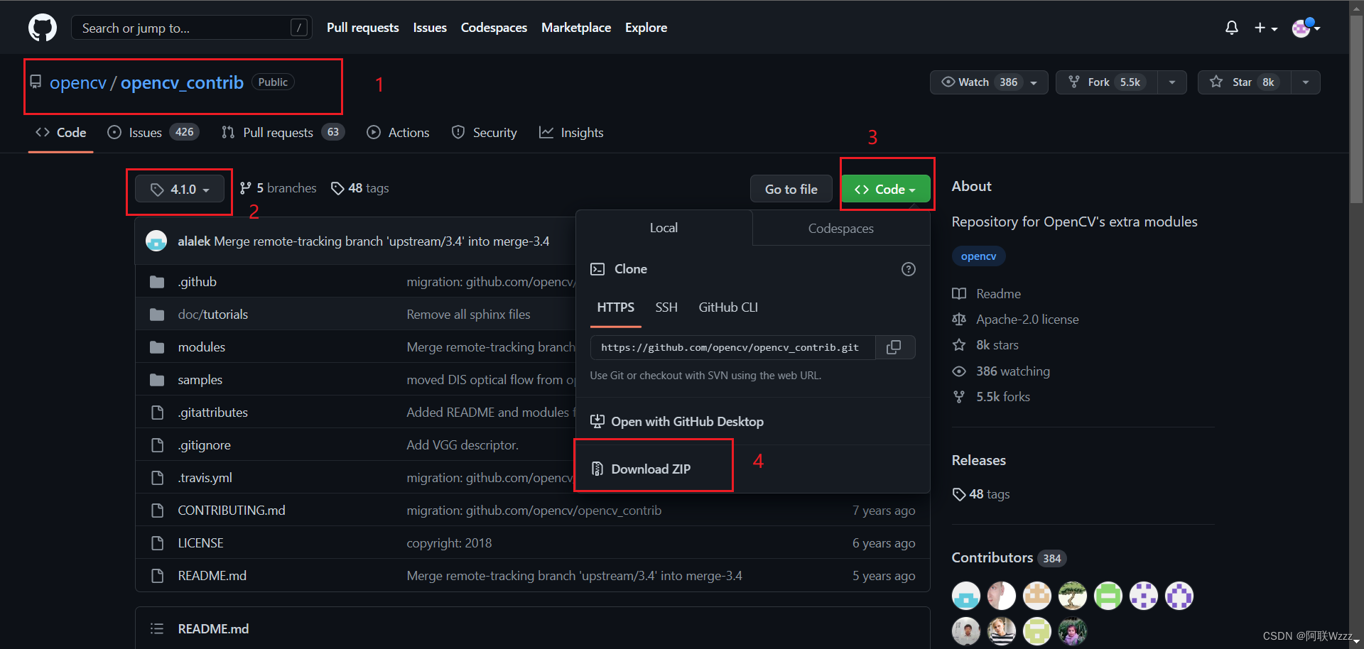 Windows10安装OpenCV4.1.0+opencv_contrib_opencv安装包-CSDN博客