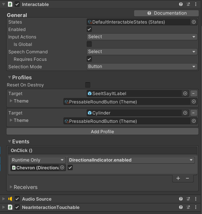 Hololens2基础之button交互_hololens 2 点击按钮-CSDN博客