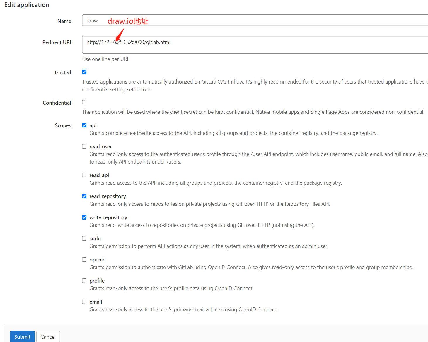 Docker搭建流程图绘制工具draw.io和GitLab，并配置GitLab作为存储服务器_drawio gitlab-CSDN博客